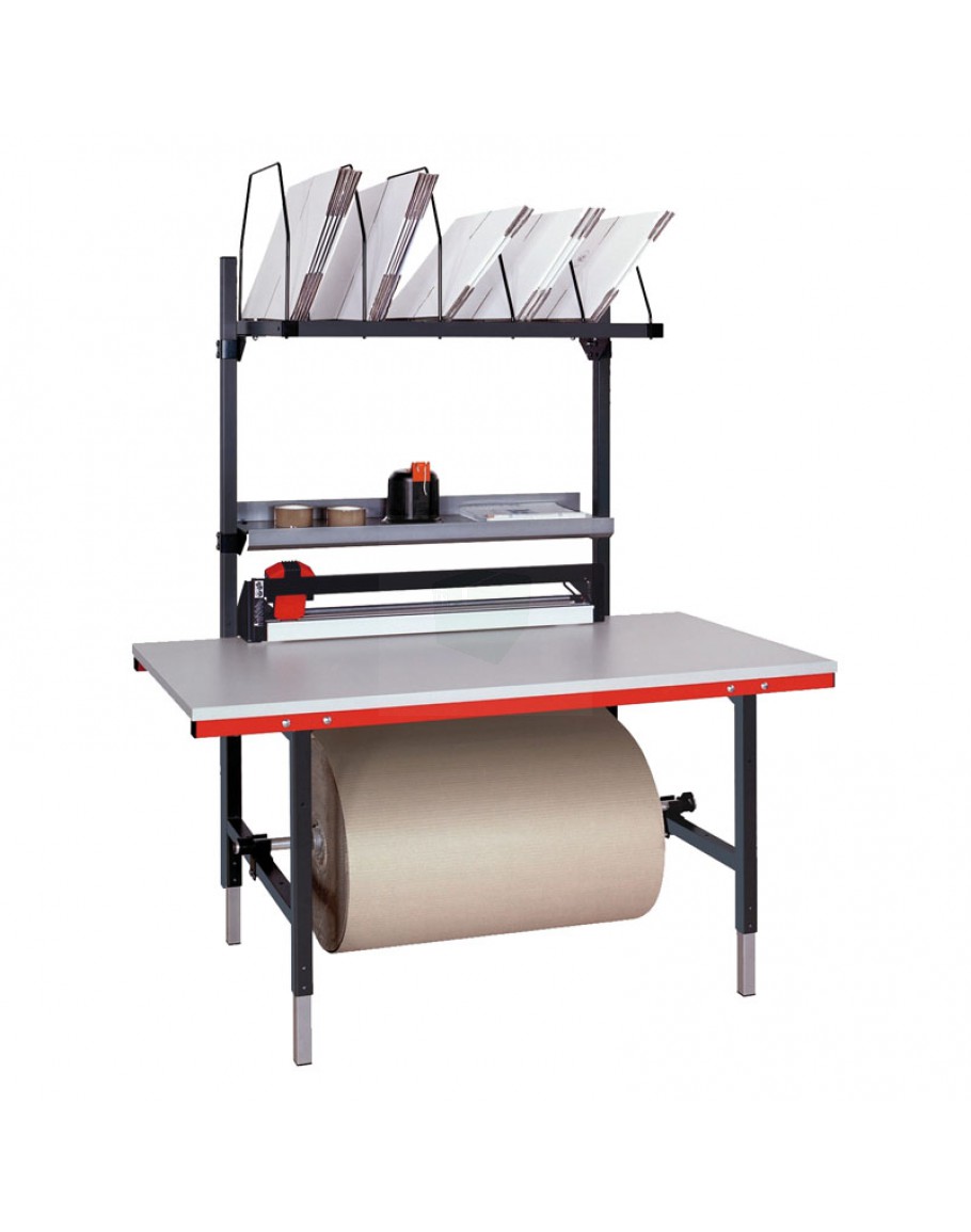 Packing table SYSTEM 1600 with add-on cutter.